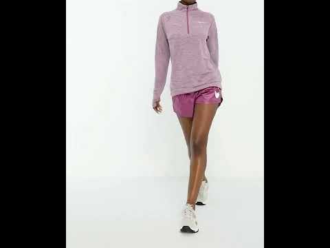 NIKE Sportswear Running Shiny Swoosh Run Shorts Pink Women | Asos
