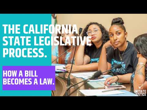 How a Bill Becomes a Law in the State of California