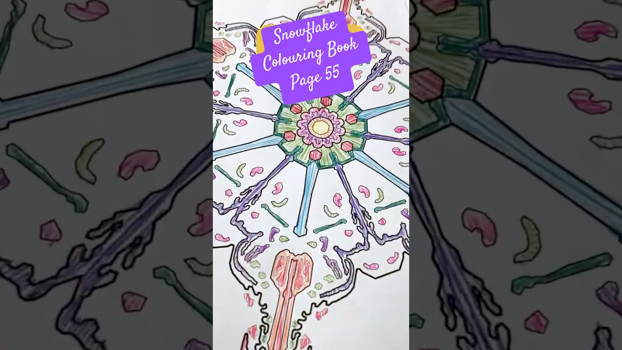 Snowflake Colouring Book Page 55