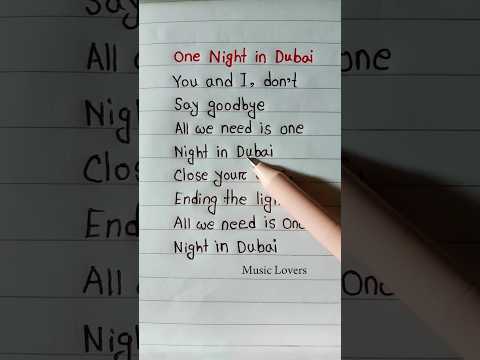 One Night In Dubai π ~ Arash ft. Helena #lyrics #shorts