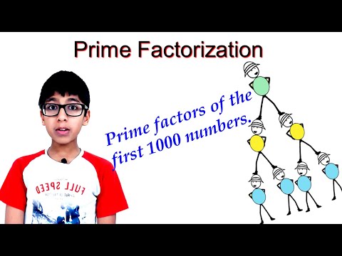 Prime Factorization || Find the prime factor of the first 1000 numbers || Cool Math Trick ||