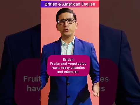 Vitamin- British & American Pronunciation