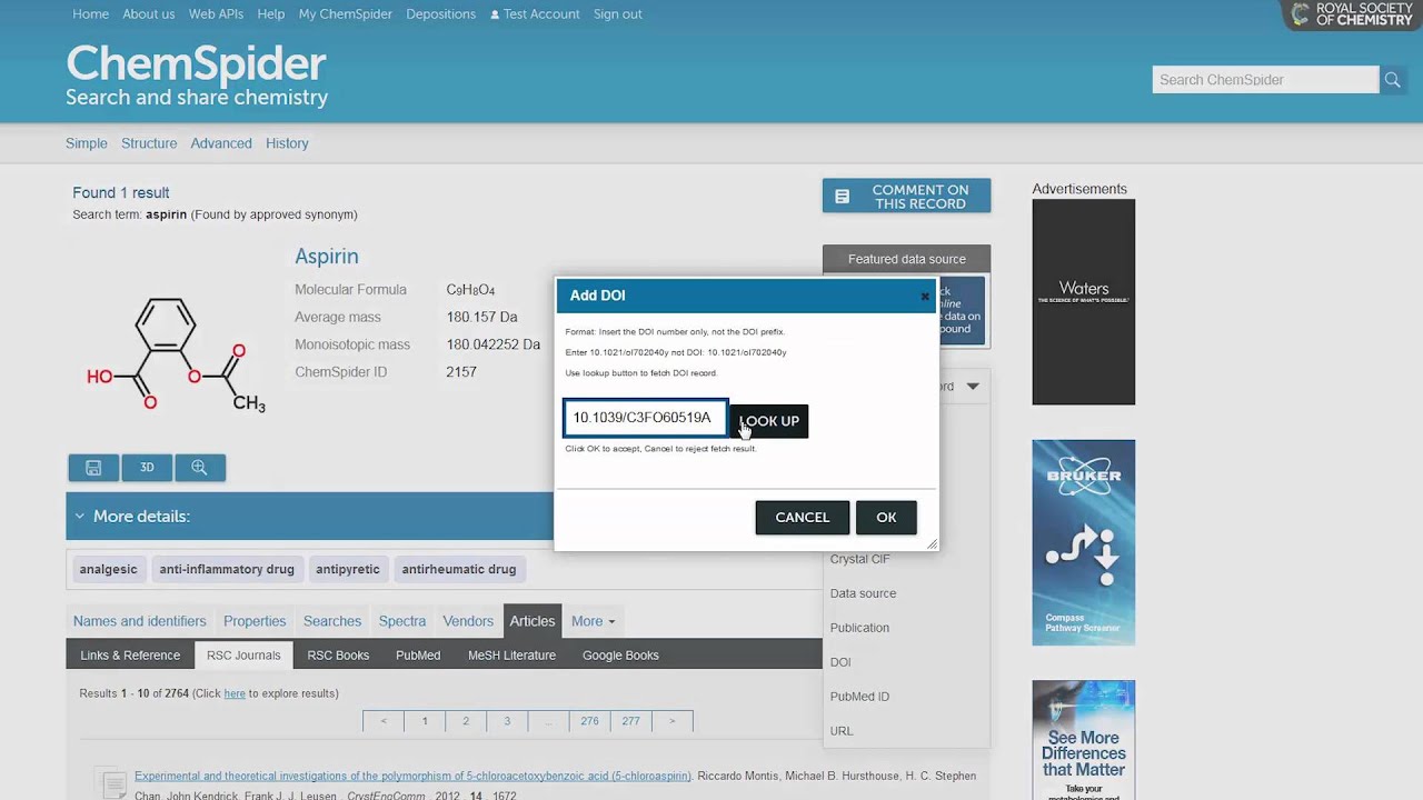 Chemspider Introduction