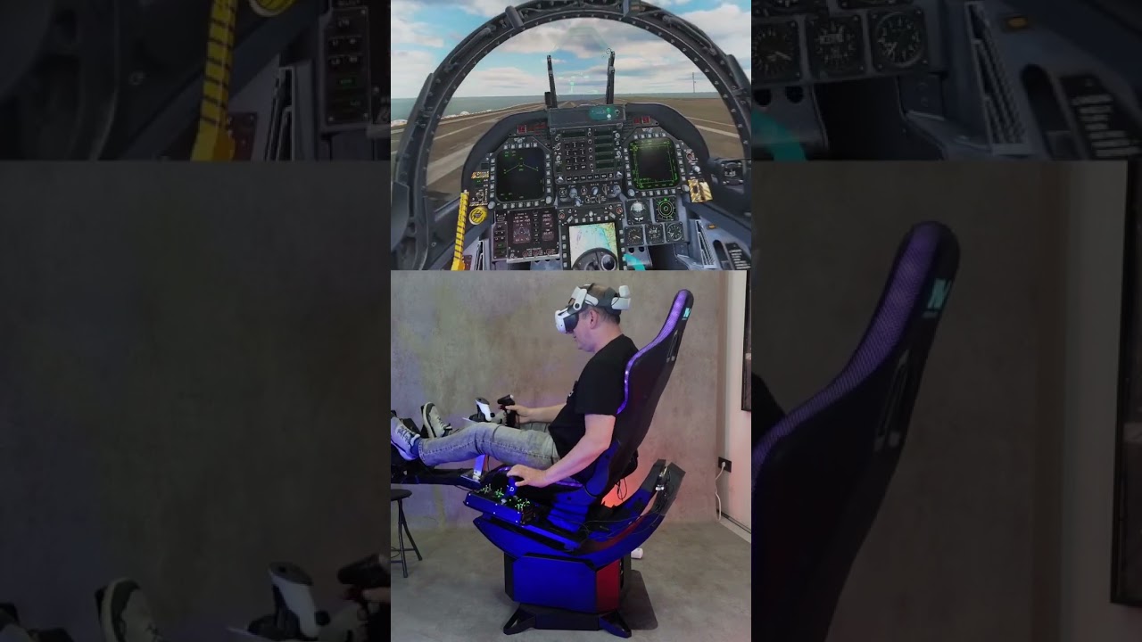 YAW3 Motion Simulator - RELAUNCH - DCS World Carrier Landing  #dcs #vrgaming #flightsim