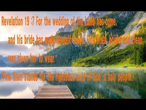 A time, times and half a time - meaning of wedding clothes
