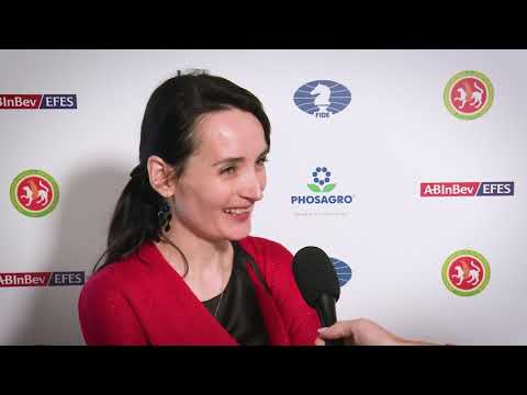 2019 Women's Candidates. Round 14. Interview with Kateryna Lagno.