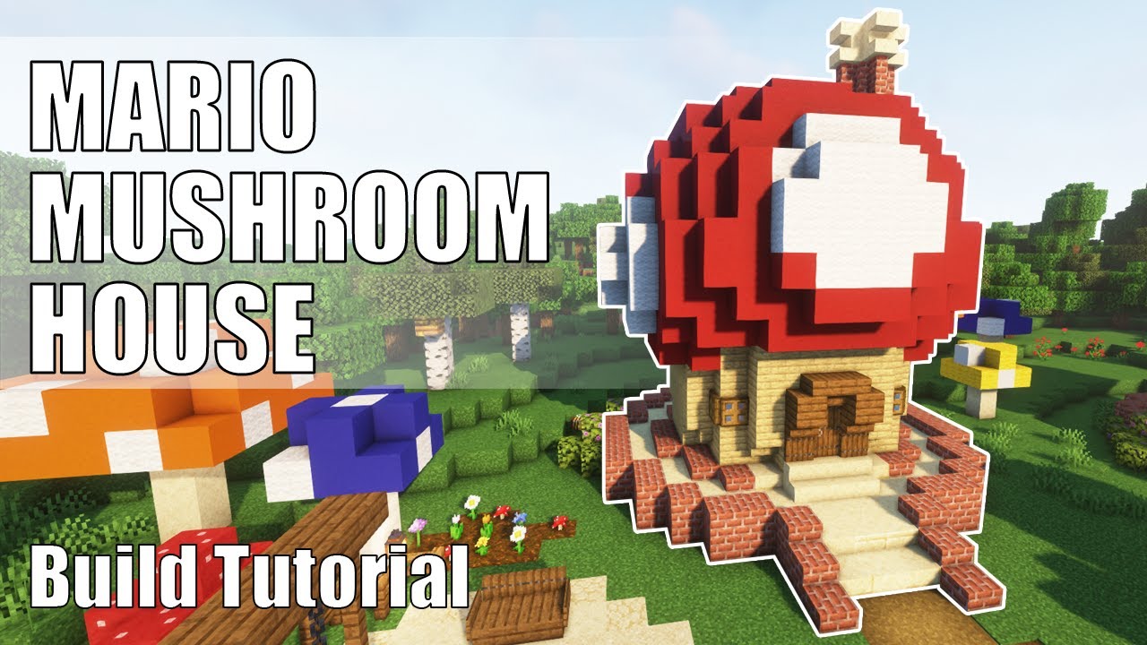 Minecraft Mushroom Toad House | Super Mario in Minecraft Build Tutorial - マイクラビルダーズ