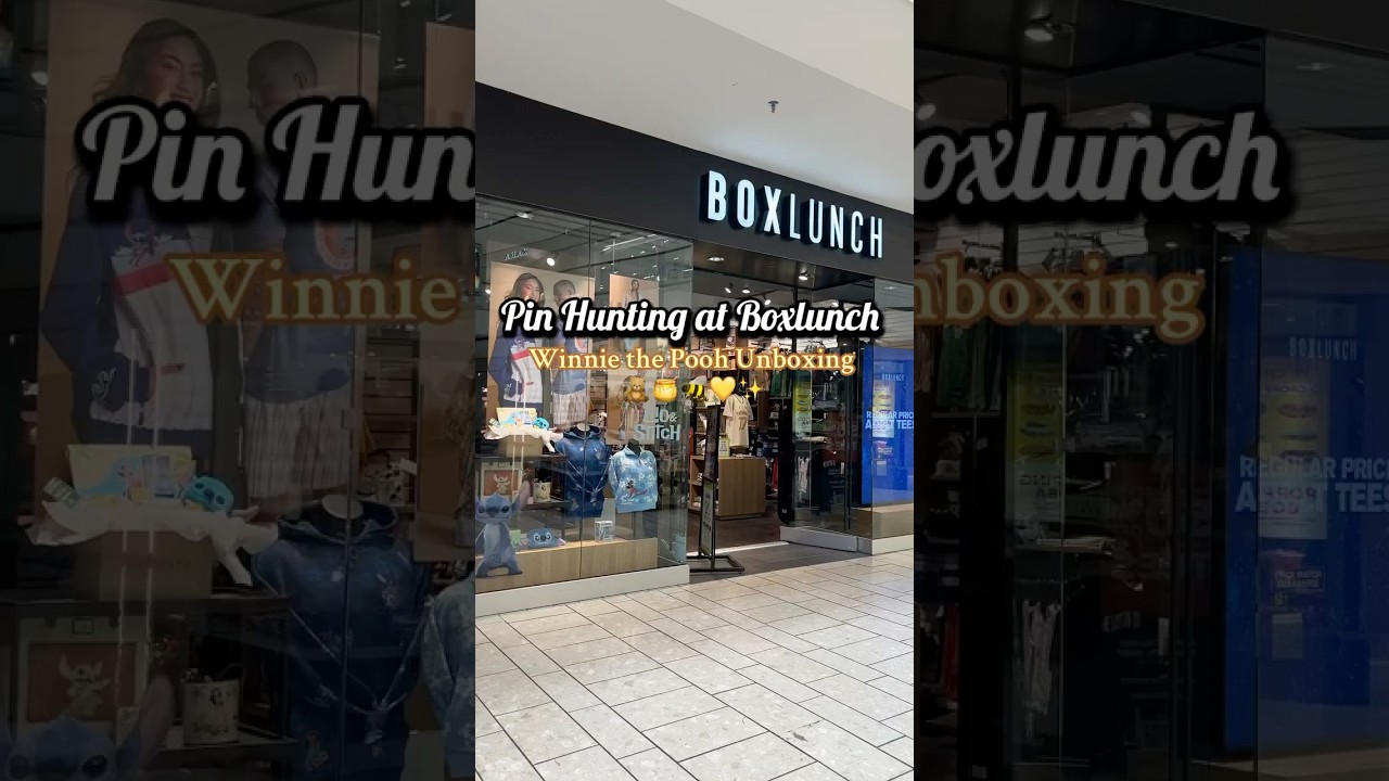Disney pin hunting at boxlunch 🧸💛✨ #disneypintrading #disneypin #pinunboxing