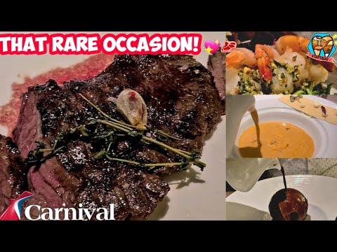 The AMAZING Fahrenheit 555 Steakhouse on the Carnival Panorama Cruise || Carnival Specialty Dining