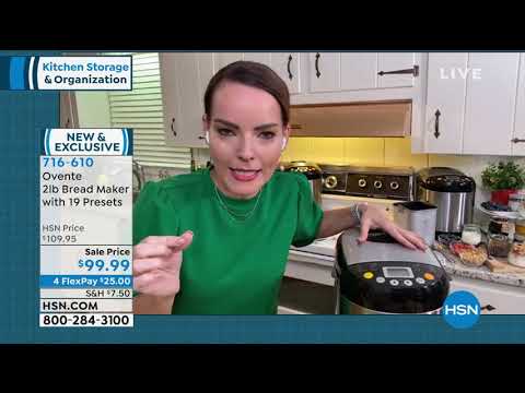 Ovente 2 lb. Bread Maker with 19 Presets