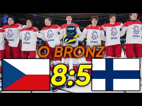 ČESKO vs FINSKO | 8:5 | O BRONZ Mistrovství světa juniorů U20 2024 | SESTŘIH