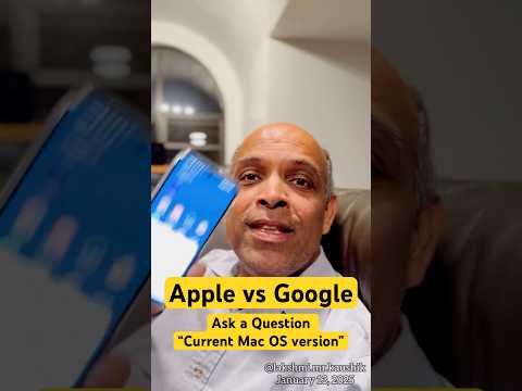 Siri vs Google - Question “Current Mac OS version”