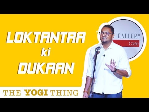 Loktantra ki Dukaan | Hindi Poetry | Open Mic | The Yogi Thing