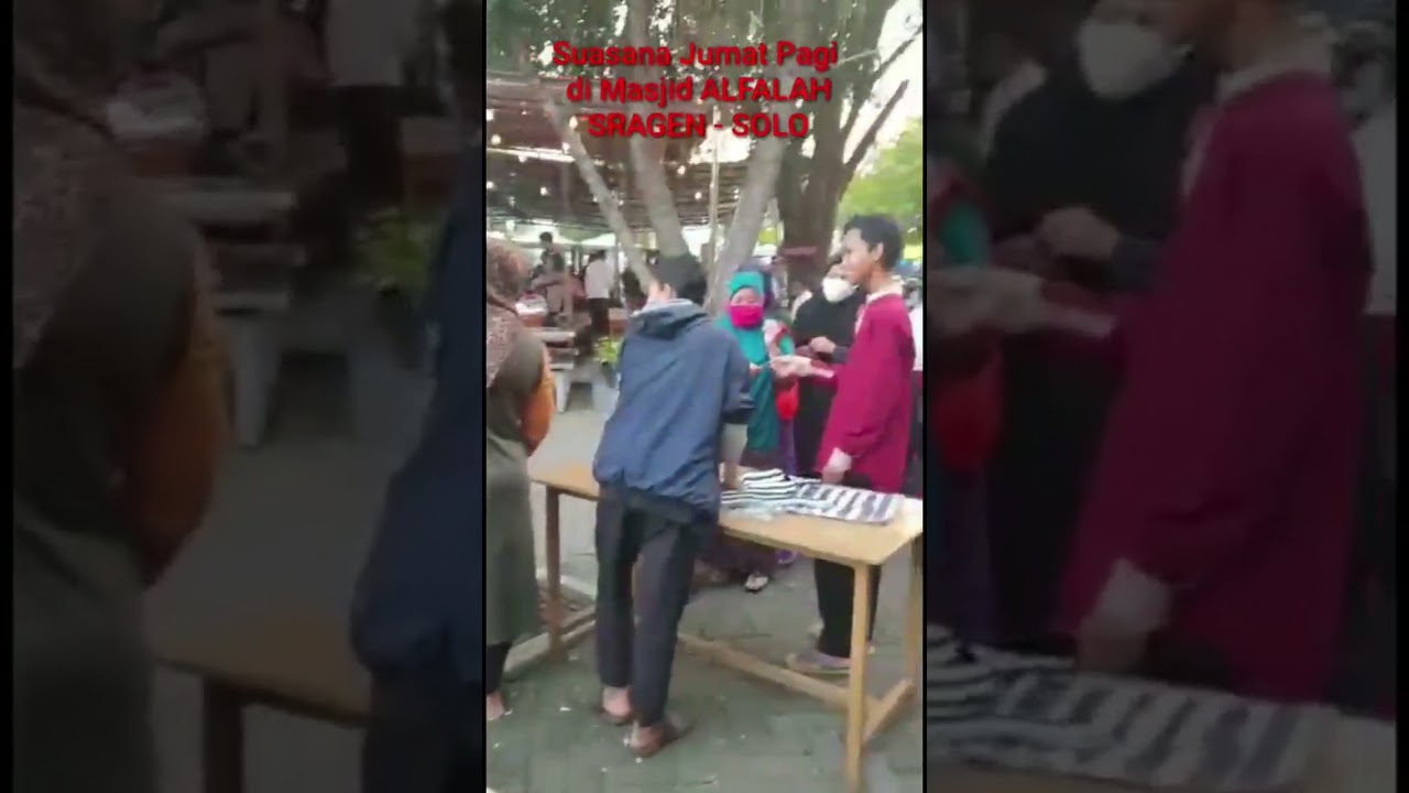 SUASANA JUMAT PAGI DI MASJID ALFALAH SRAGEN - SOLO