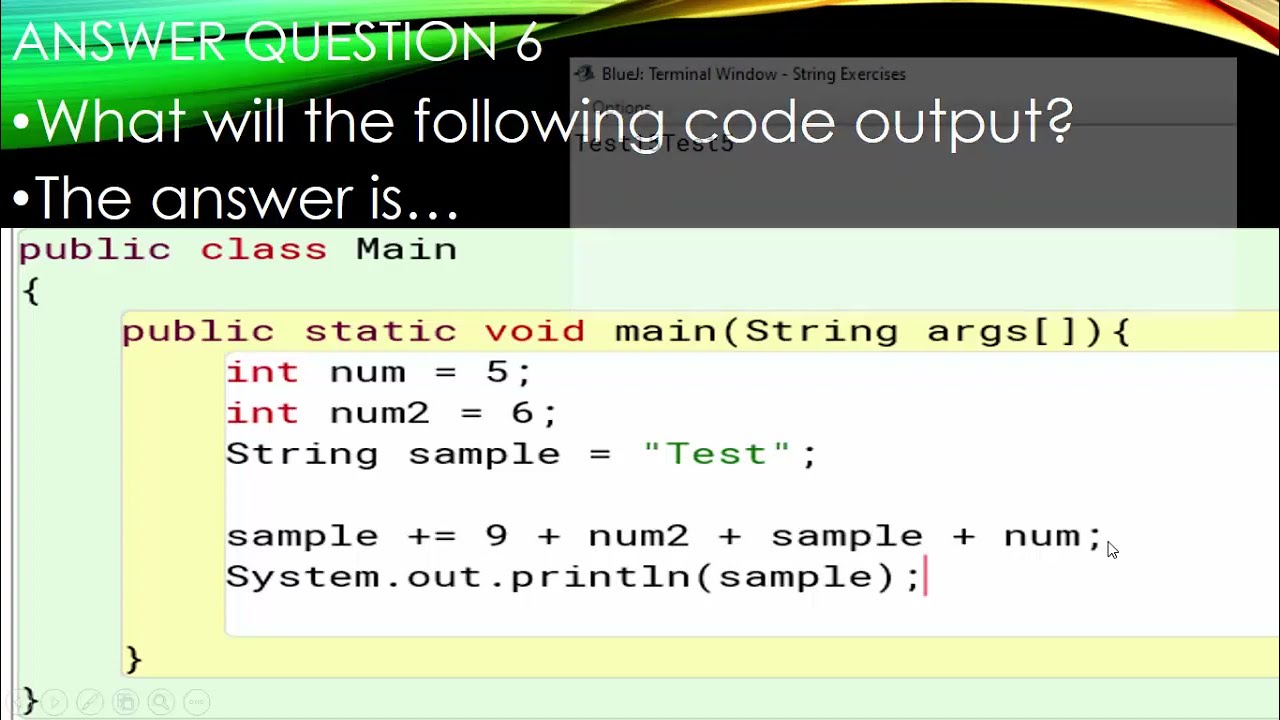 String Concatenation with Integers in Java