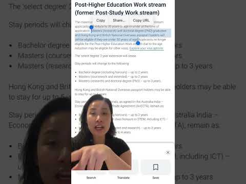 #MyGreatUpdates: Age Limit Updated For Post-Study 485 Work Visa ???????? #australia