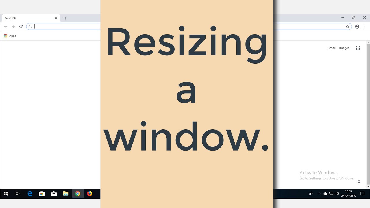 How to resize a program window