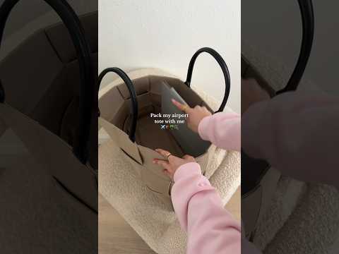 Airport travel tote essentials…are we liking the asmr???✈️????????