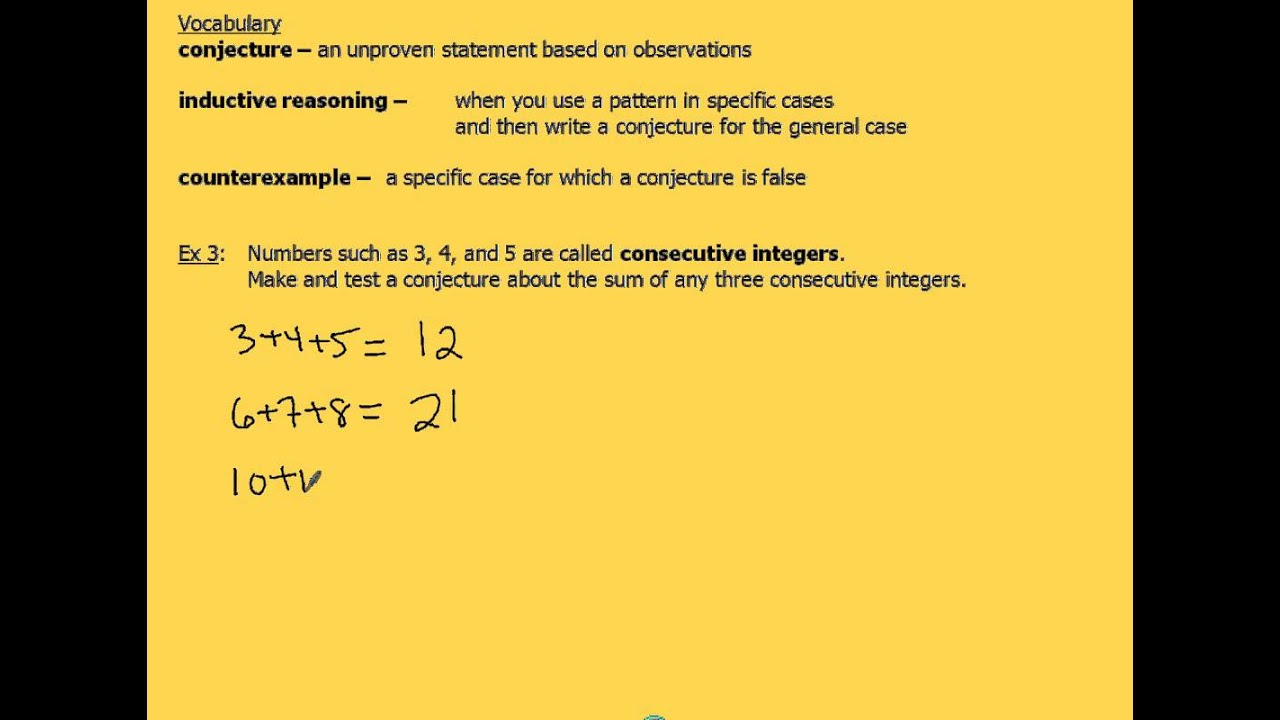 2-1 Using Inductive Reasoning