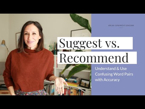Recommend vs. Suggest in English | Fix Common Mistakes