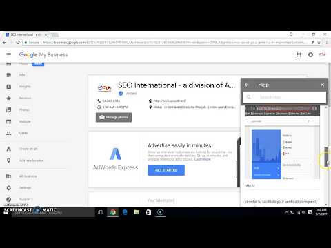 [2019] Dubai, UAE: Google My Business Verification without verification PIN and PO Box numbers?