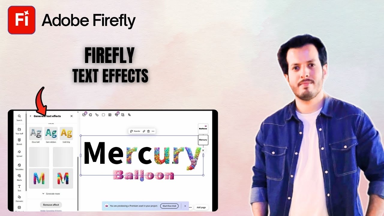 How to Create Text Effects in Adobe Firefly | Step-by-Step Tutorial