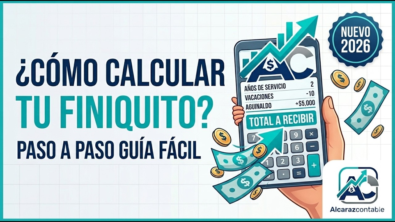 Cómo CALCULAR tu FINIQUITO 2026 en México | Paso a paso 🧮