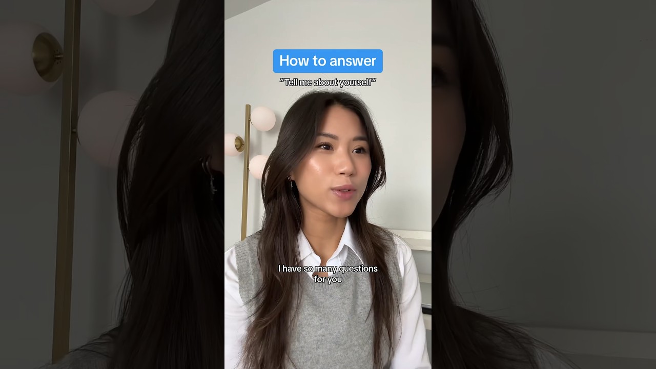 How to answer the common #interview #question: “Tell me about yourself” #interviewpreparation