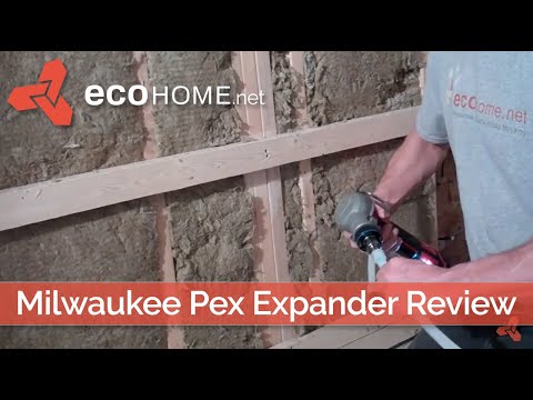 Milwaukee Plumbing PEX Expander Tool - ecoHOME Review - for Uponor HePEX AquaPEX Fittings