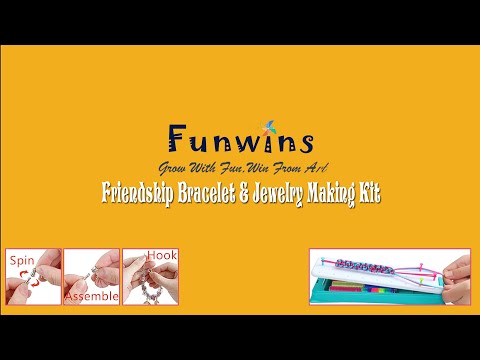 Funwins Friendship Bracelet & Jewelry Making Kit for Kids - Arts and Crafts Making Toys