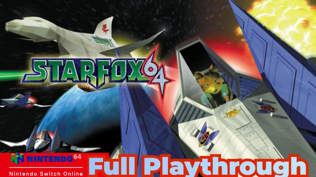 Starfox 64 Full Playthrough (N64 Nintendo Switch Online)