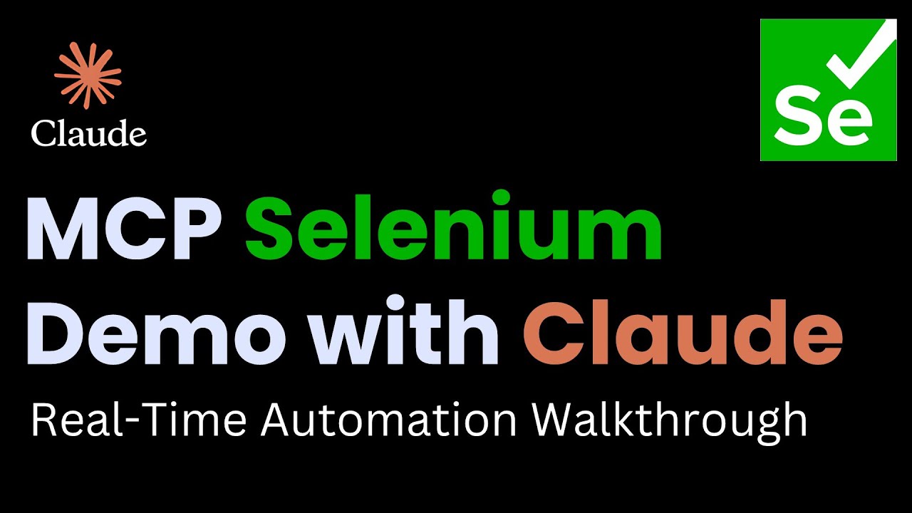 Selenium MCP Server with Claude AI | Automation Testing Tutorial