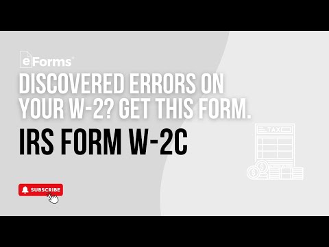 Discovered Errors On Your W-2? Get This Form