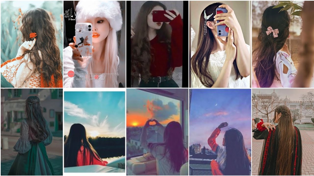 Face ❤️hide selfie poses for girl's || Hide face dpz🌈 || instagram ✨️selfie poses for girl's ||