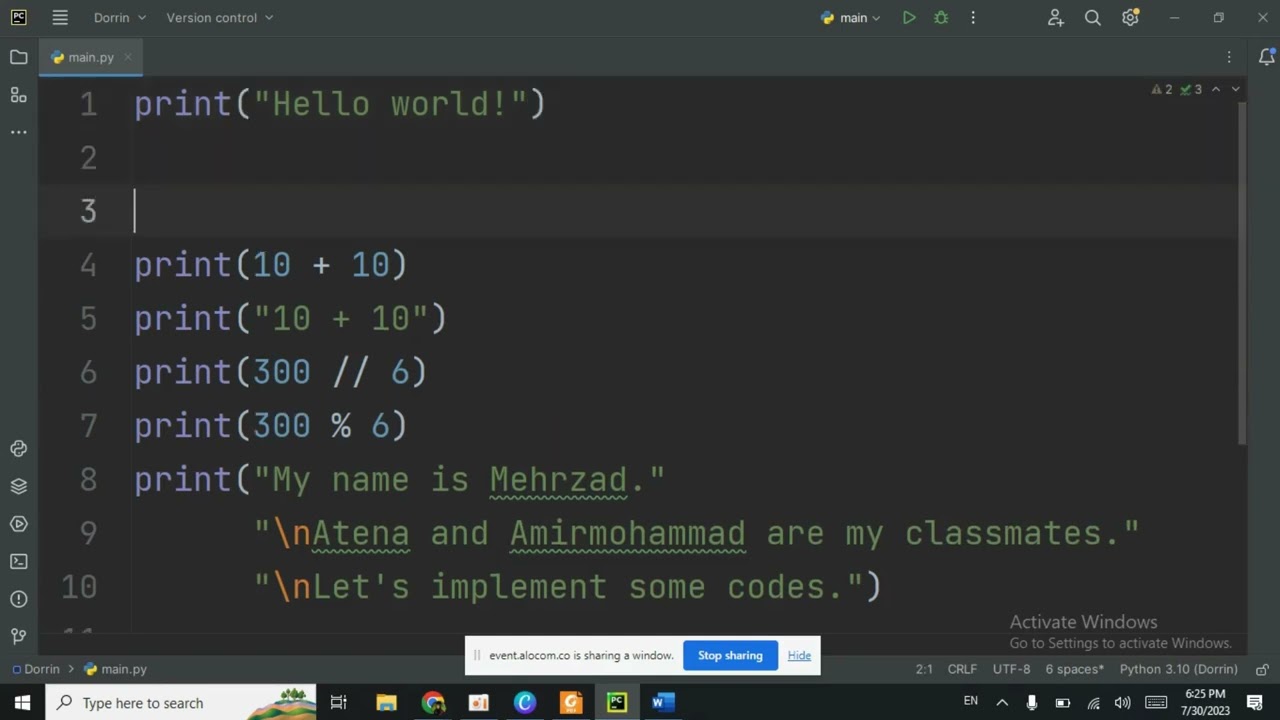 Python Programming Workshop - Session 2