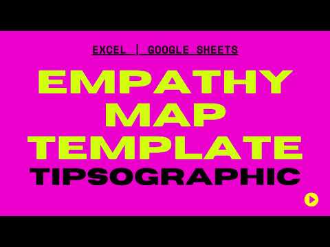 UX Empathy Map Template Excel & Google Sheets► Free Download