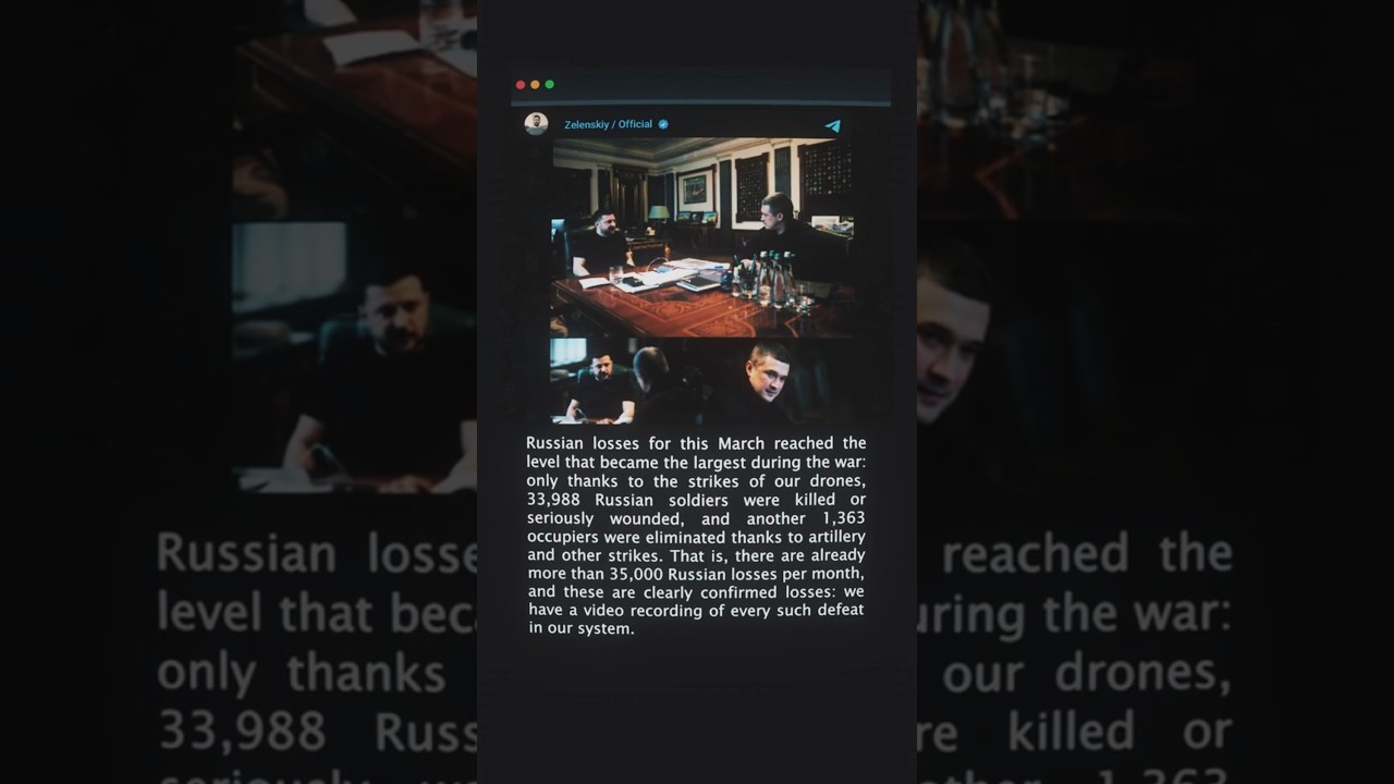 33,988 Taken Out by Drones Alone: Russia's March Was a Catastrophe