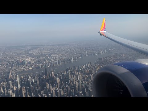 Southwest Boeing 737 MAX 8 Approach & Landing New York LaGuardia Airport (KLGA)