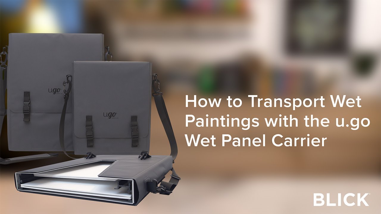 How to Transport Wet Paintings | u.go Plein Air Wet Panel Carrier by New Wave Art