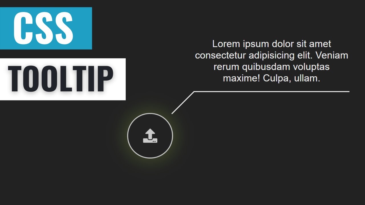 [ HTML | CSS ]  Awesome Custom Tooltip