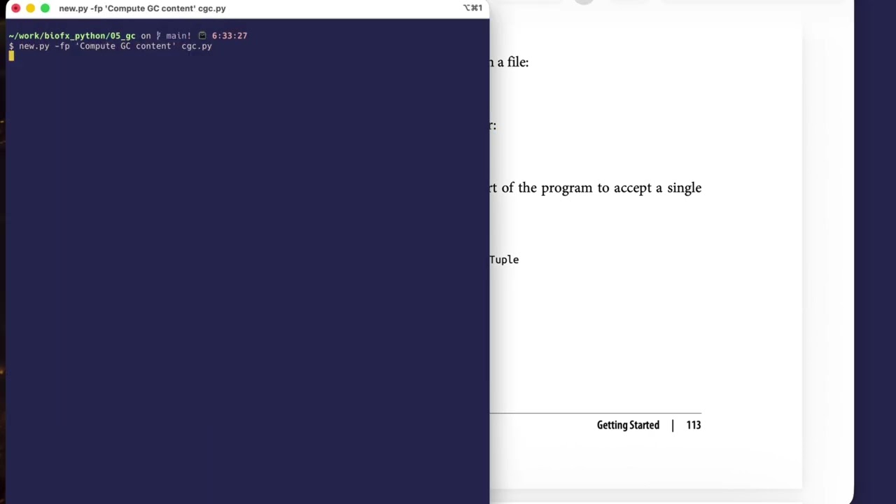 Chapter 5: Computing GC Content