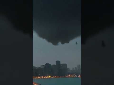 Tornado forming over new york city CAUGHT ON CAMERA