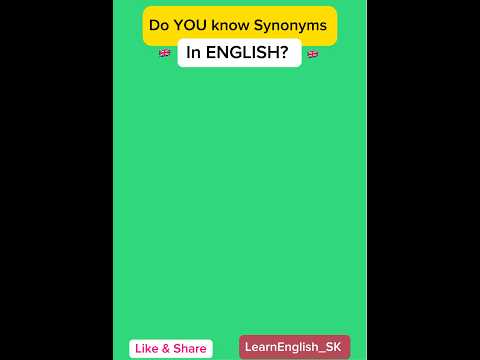 TOP 5️⃣ Synonyms in English 🇬🇧 #shorts #learnenglish #english #englishclass #vocabulary