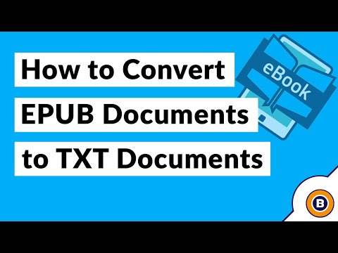 Convert ePUB to TXT File format to Save eBook Files in Text Documents