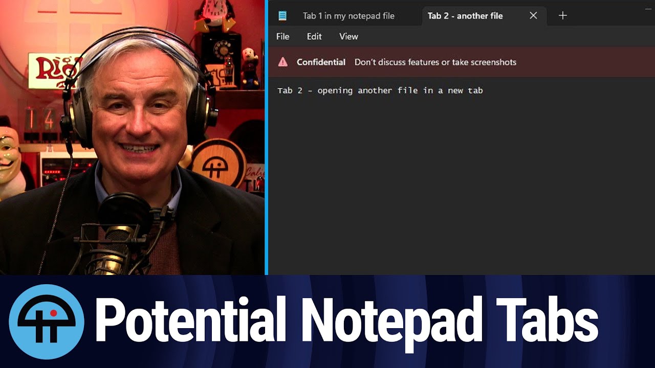 Implications of Tabs in Notepad