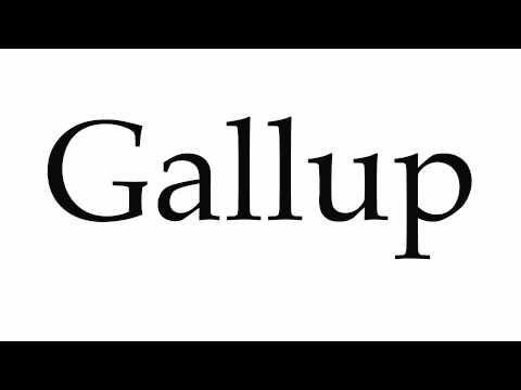 How to Pronounce Gallup