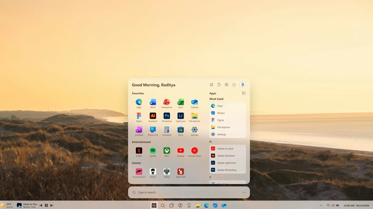 Refining Windows 11: A New Concept