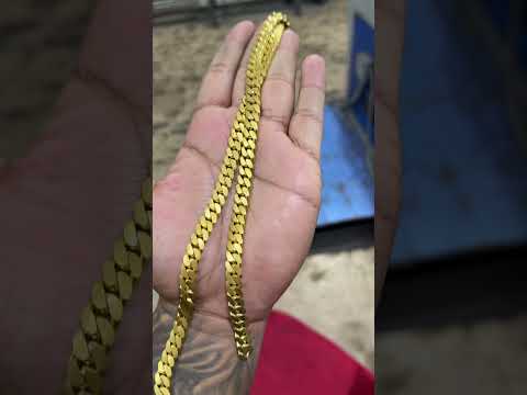 24K 🧈PURE GOLD. 10 mm CUBAN LINK CHAIN. Your jewelers favorite jeweler. #gusvillajewelry #gold #24k