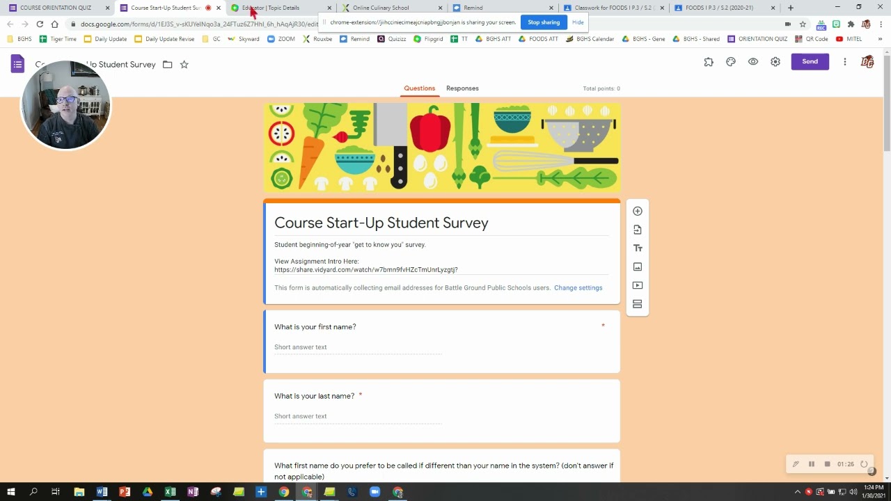 Course Orientation Quiz Overview