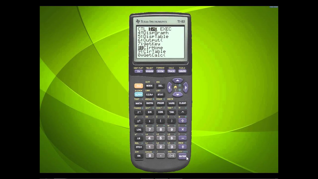 TI Basic Tutorial 1 - Input/Output